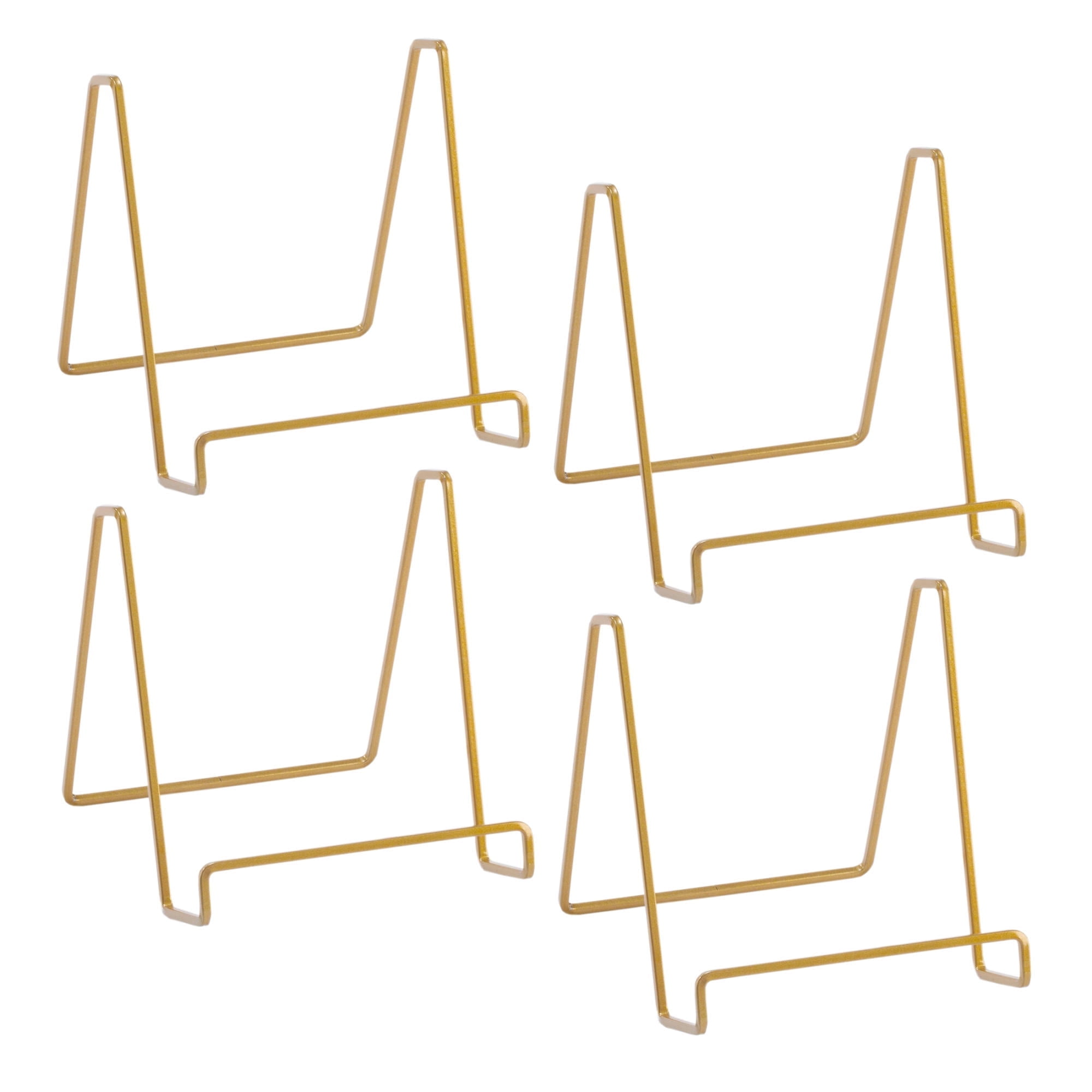 Tripar 6" Gold Painted Square Wire Display Stand for Plates, Artwork ...