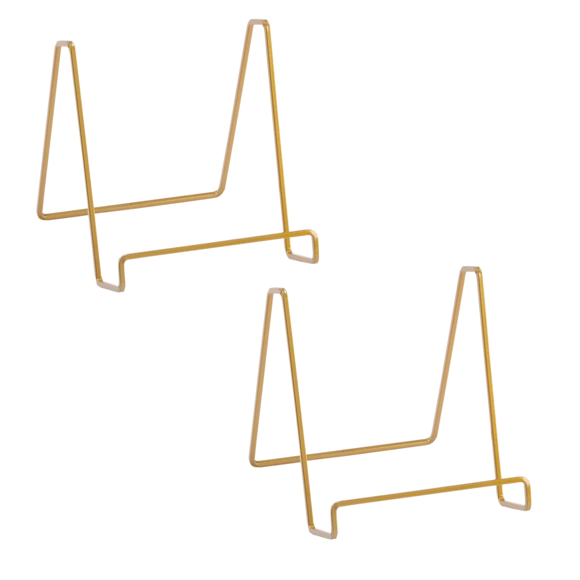 Tripar 6" Gold Painted Square Wire Display Stand for Plates, Artwork ...