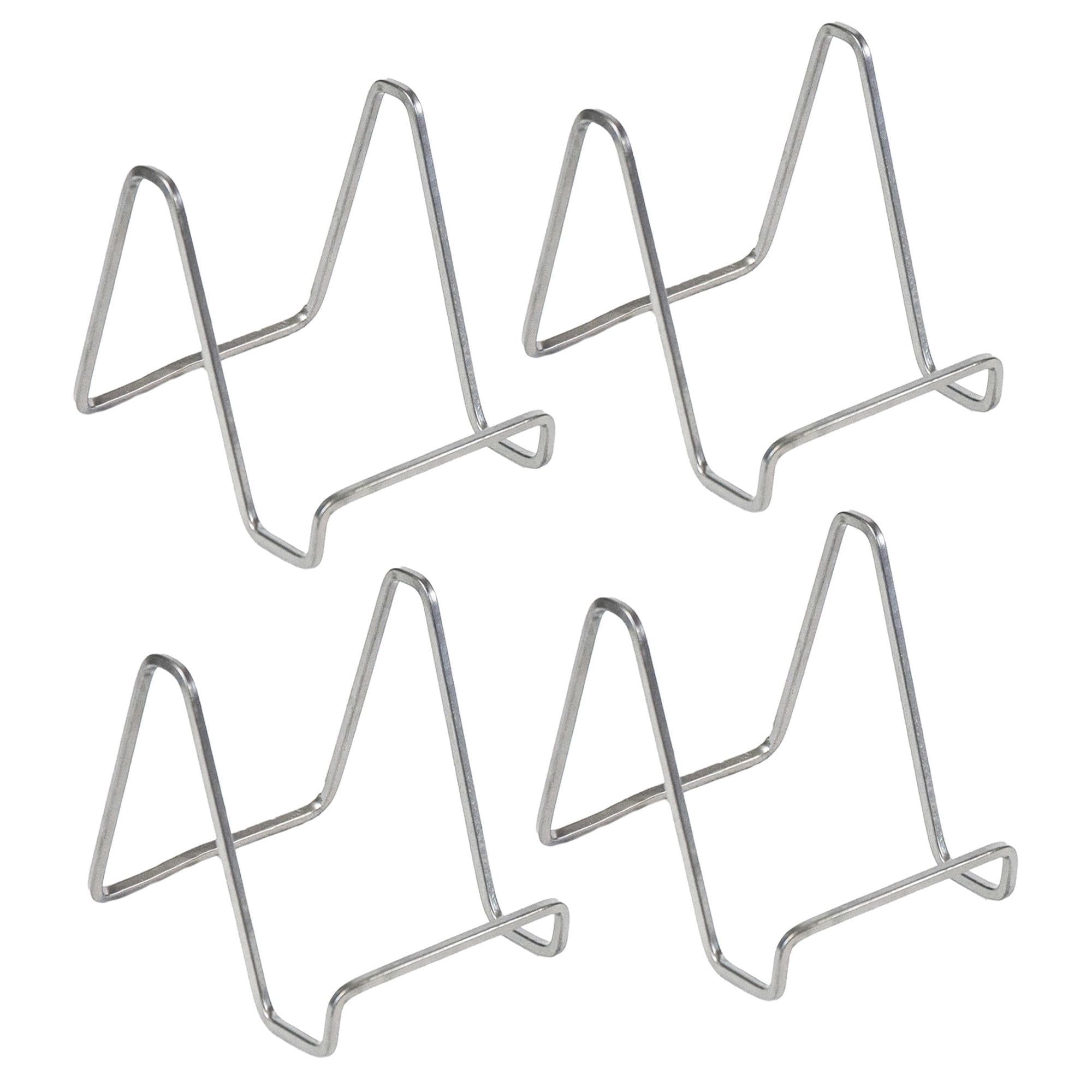 Tripar 6" Silver Painted Square Wire Display Stand for Plates, Artwork ...