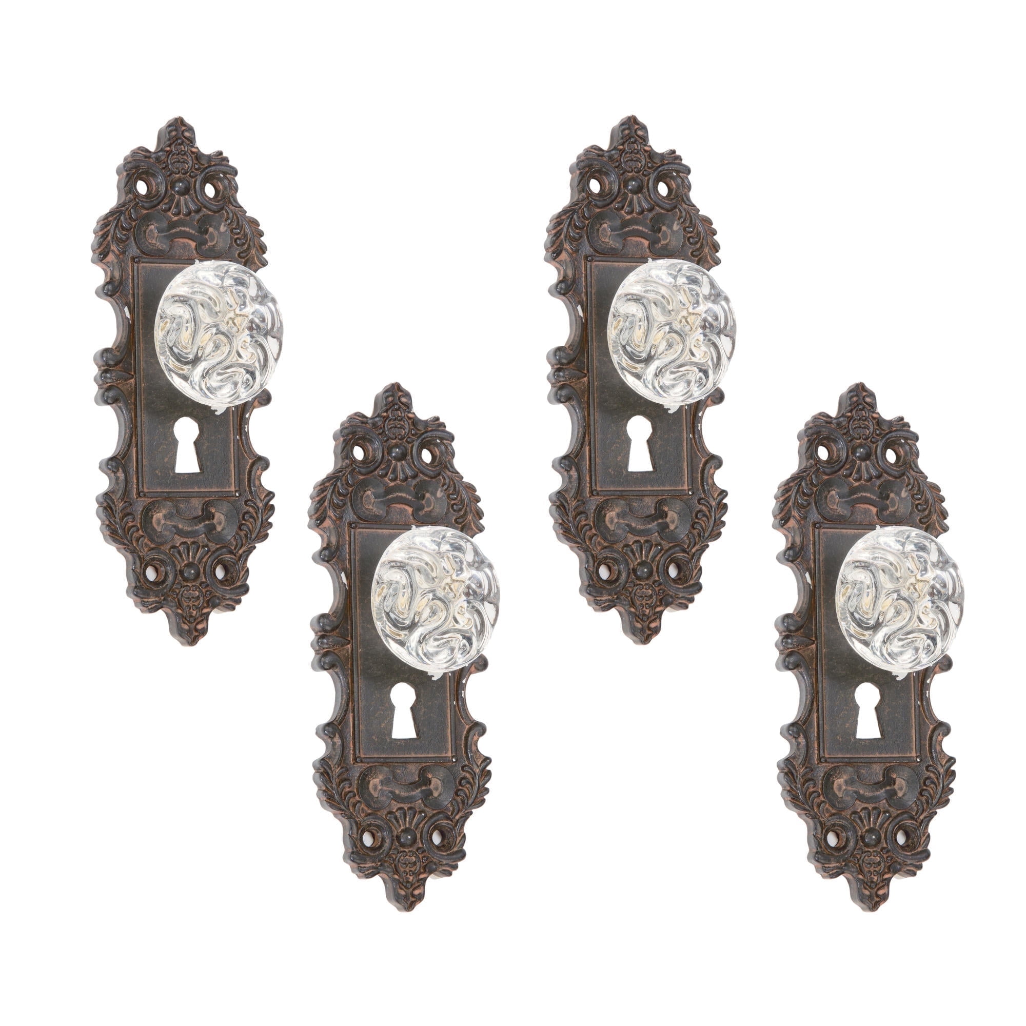 Tripar Antique Style Wall Hanging Door Handles - Brown (4 Pack ...