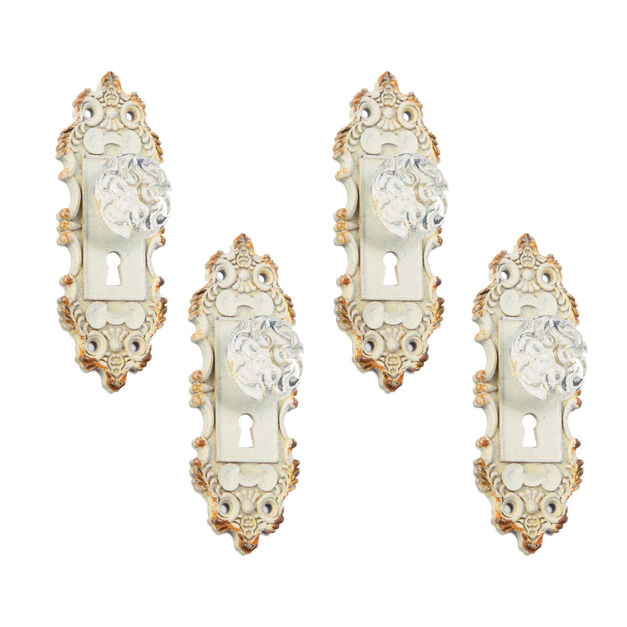 Tripar Antique Style Wall Hanging Door Handles - Cream (4 Pack ...
