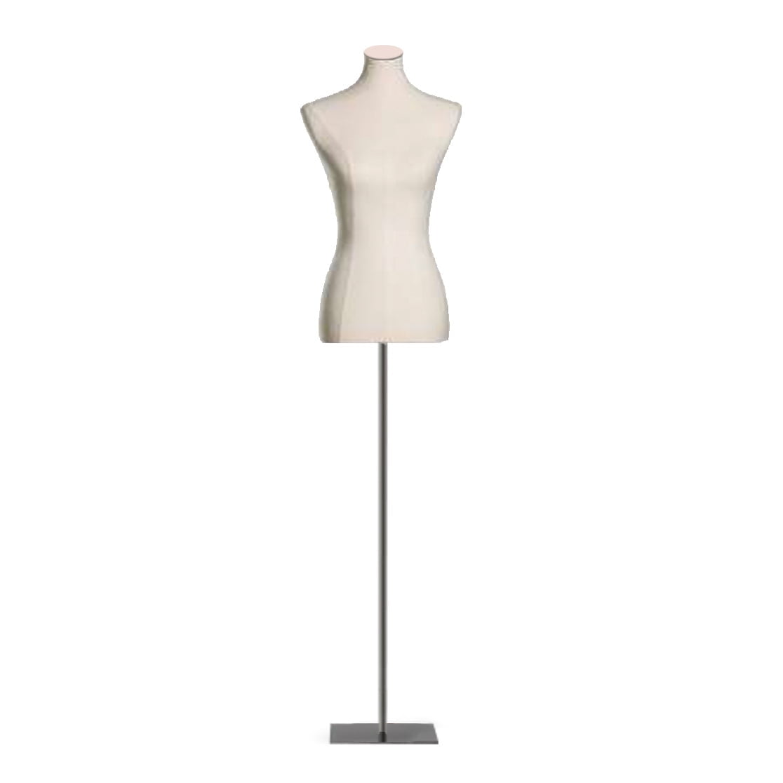 Tripar Female Body Form with Brushed Silver Extendable Base - Walmart.com