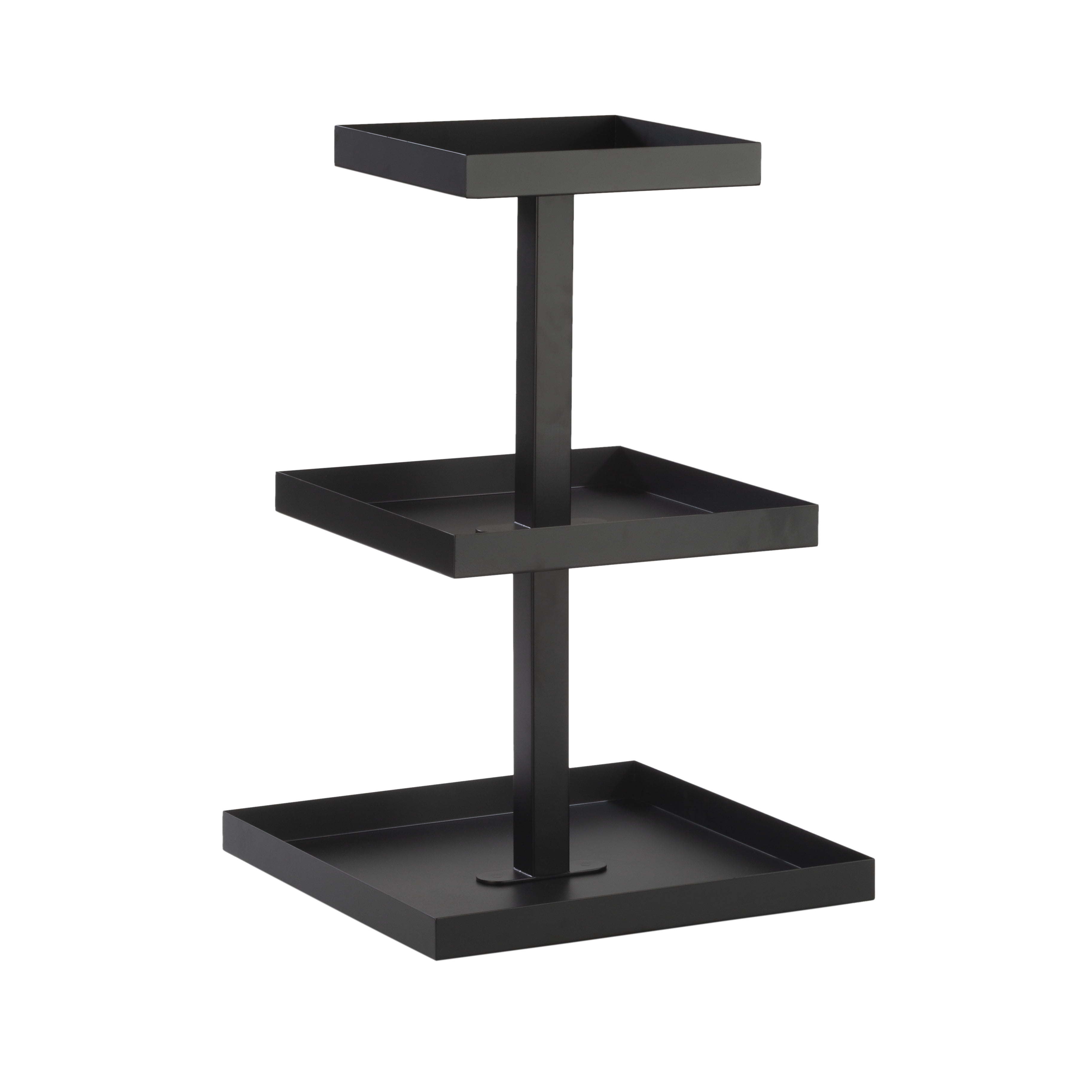Tripar Square 3 Tier Metal Tabletop Display - Black - Walmart.com