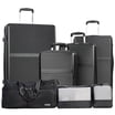 RAINSMORE 3 Piece Carry on Luggage Set with Backpack 20 Inch Softside ...