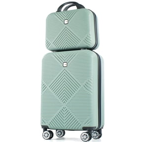Wrangler 4 Pc Hardside Spinner Luggage Set with 20" & 25" Suitcases and ...