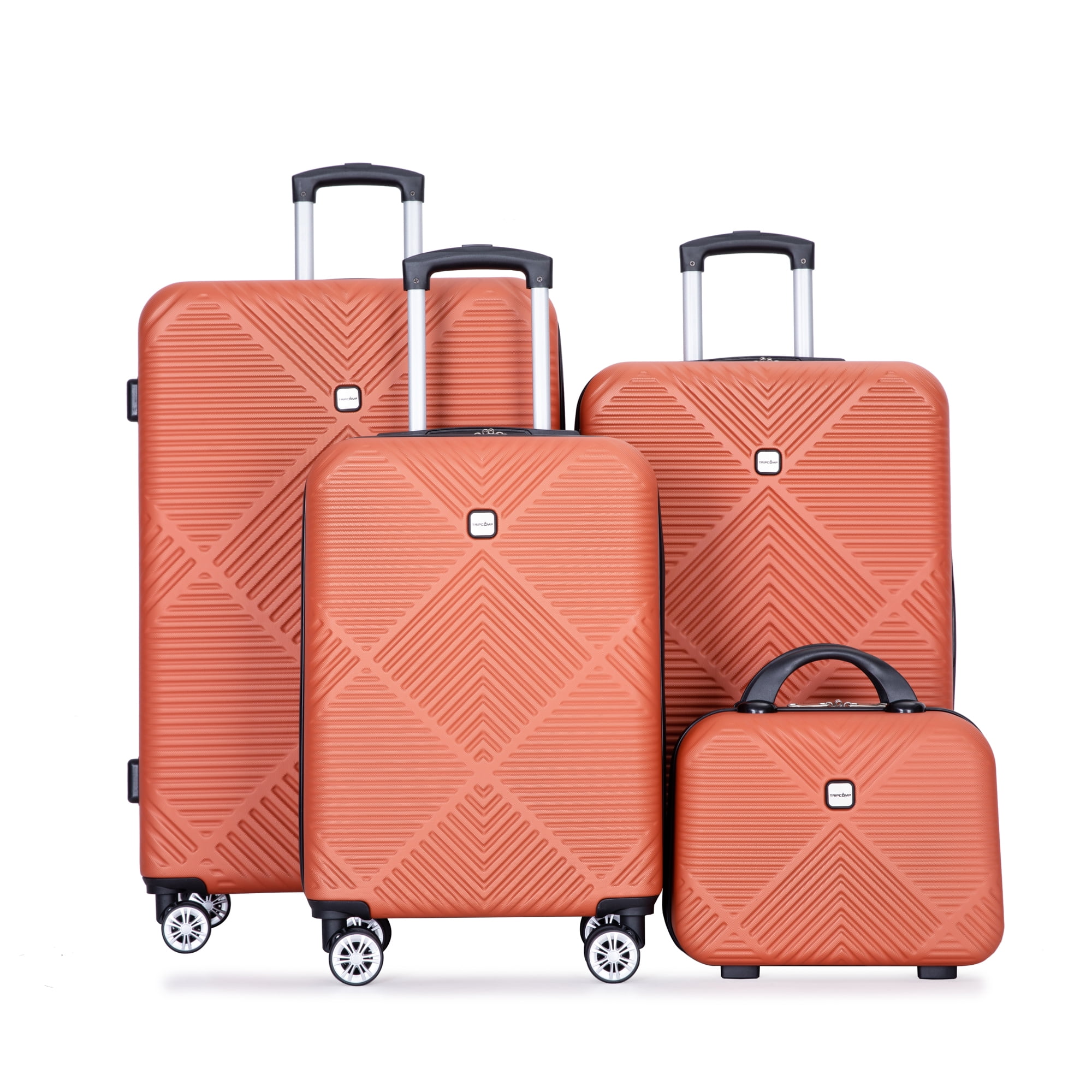 Tripcomp Luggage Sets 4 Piece Suitcase Set (14/20/24/28)Hardside ...