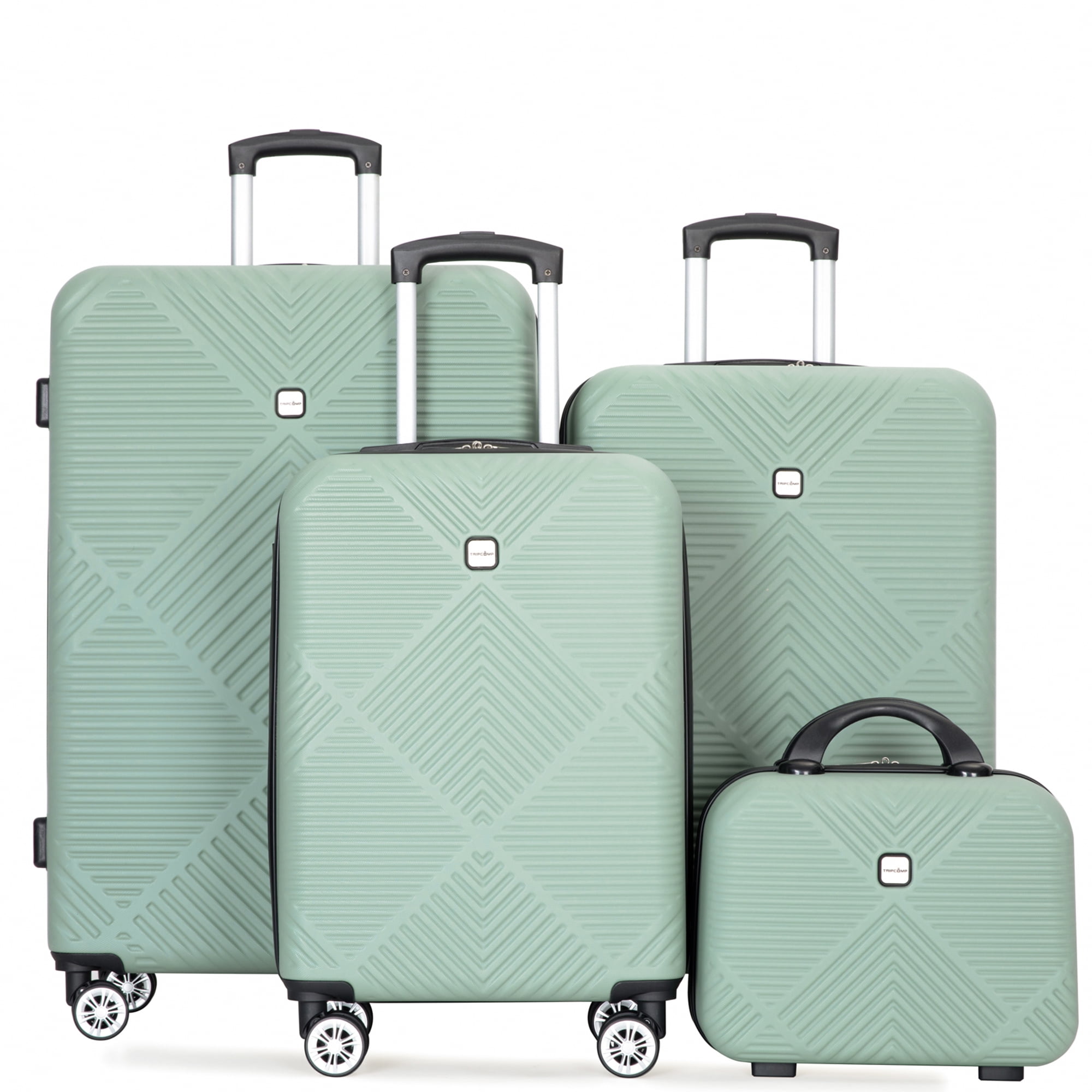 Tripcomp Luggage Sets 4 Piece Suitcase Set (14/20/24/28)Hardside ...