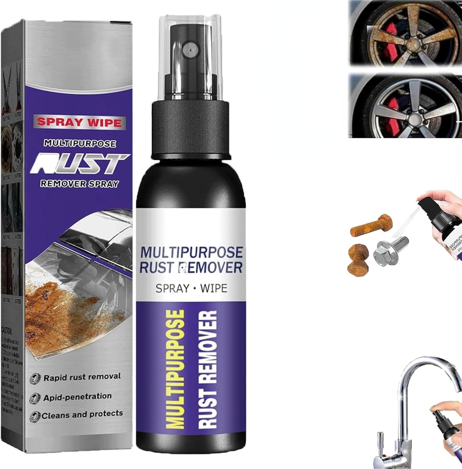 Tripconten Rust Remover, Perihralpeci Multipurpose Rust Remover Spray,Sofenthiss Rust Remover ...