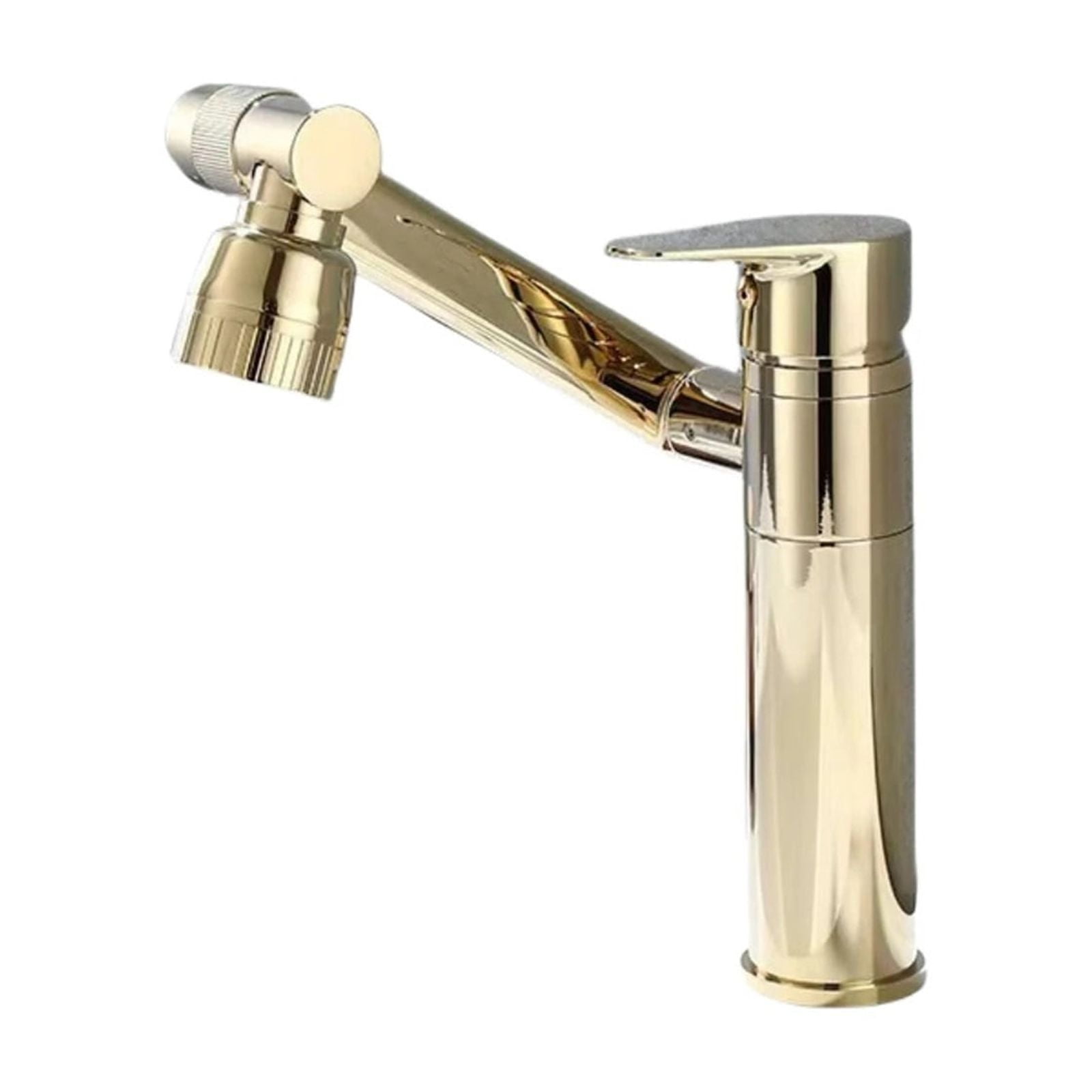 Triple 360 Degree Bathroom Faucet, Deck Mounted Hot And Cold Water ...