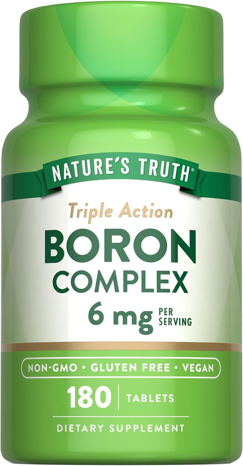 Nature's Truth 6mg Triple Action Boron Complex Tablets, Glycinate | 180 ...