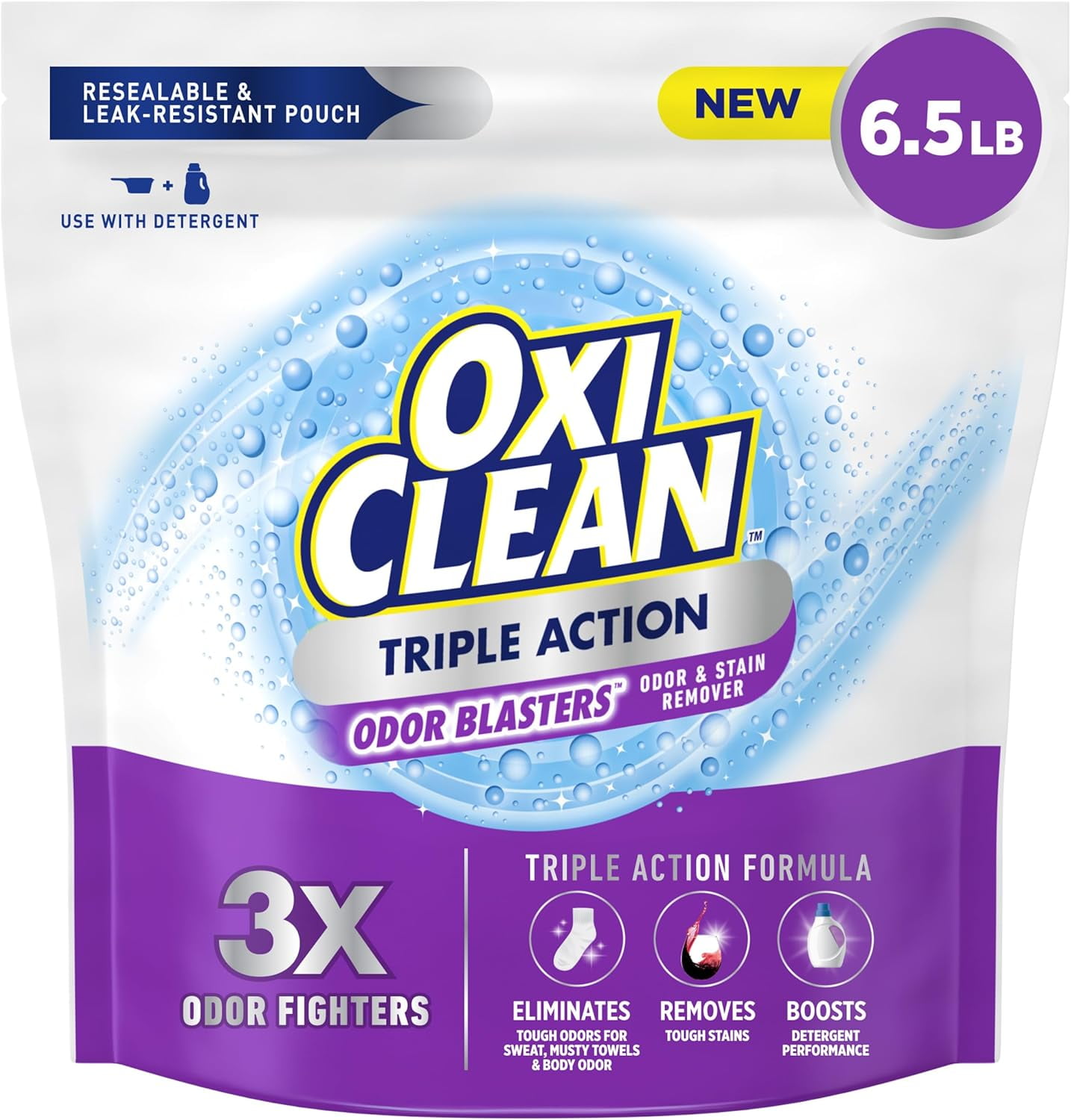 Triple Action Odor Blasters Odor and Stain Remover Powder, Use with ...