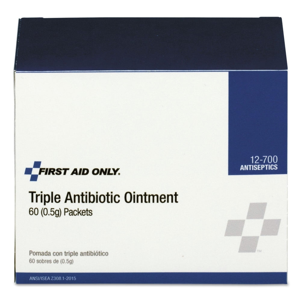 First Aid Only Single Use Triple Antibiotic Ointment Packets ...