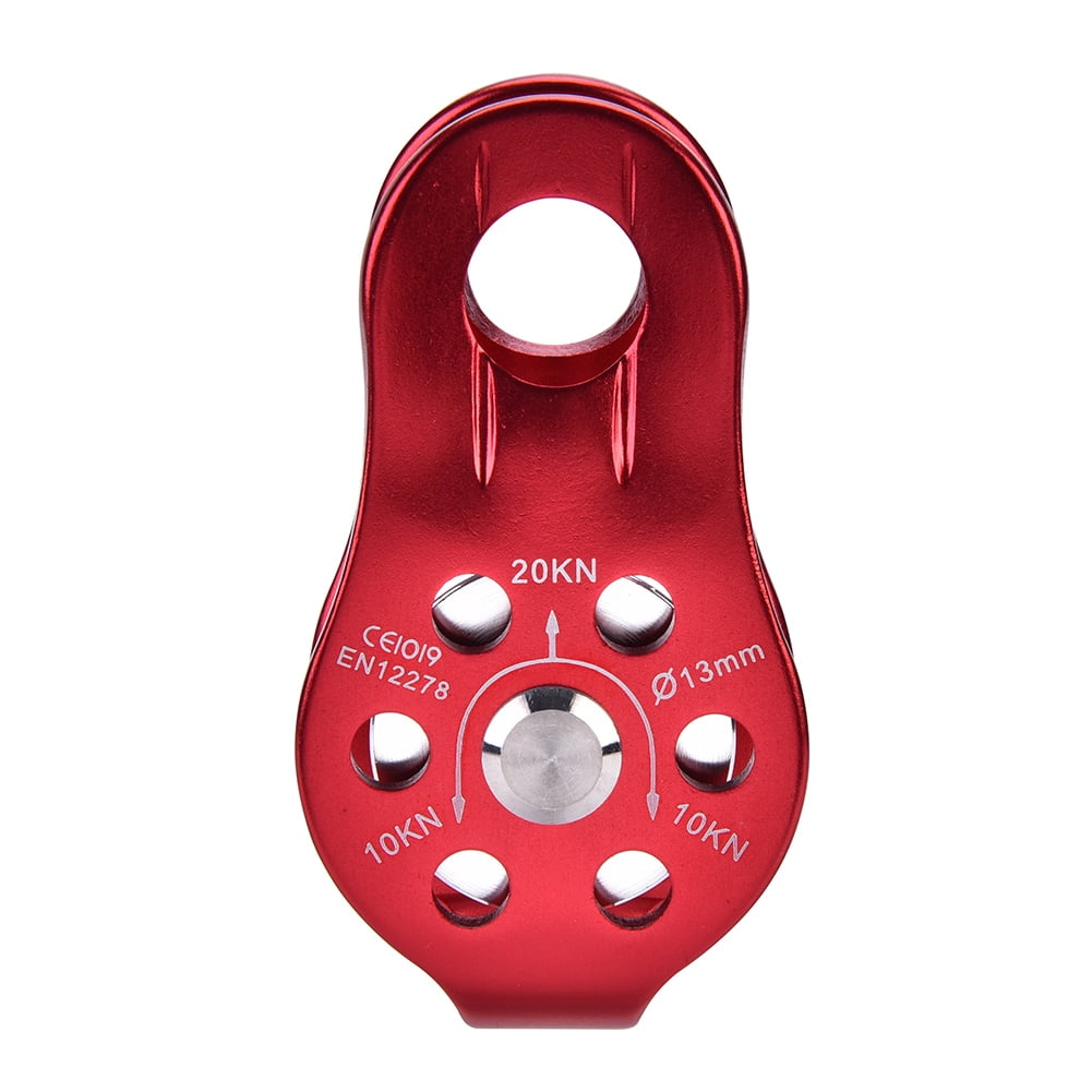 Triple Attachment Climbing Pulley, Red, 1000kg Load Capacity, Aluminium ...