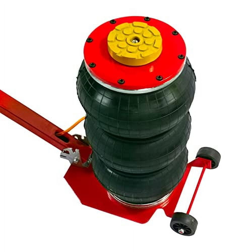Triple Bag Air Jack,3 Ton Pneumatic Jack Lifting Height 16Inch Red ...