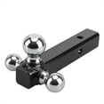 Bridgeland Triple Ball Trailer Hitch Mount, Chrome Shank, Steel, Fits 2 ...