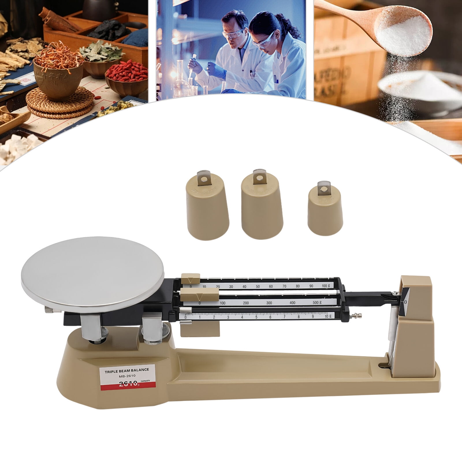 Triple Beam Scale, 2610G/ 0.1g Triple Beam Mechanical Balance Scale ...