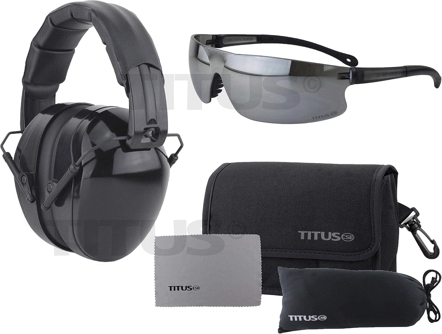 Triple Black B4 32 NRR Noise Reduction Hearing Protection Ear Muffs and ...