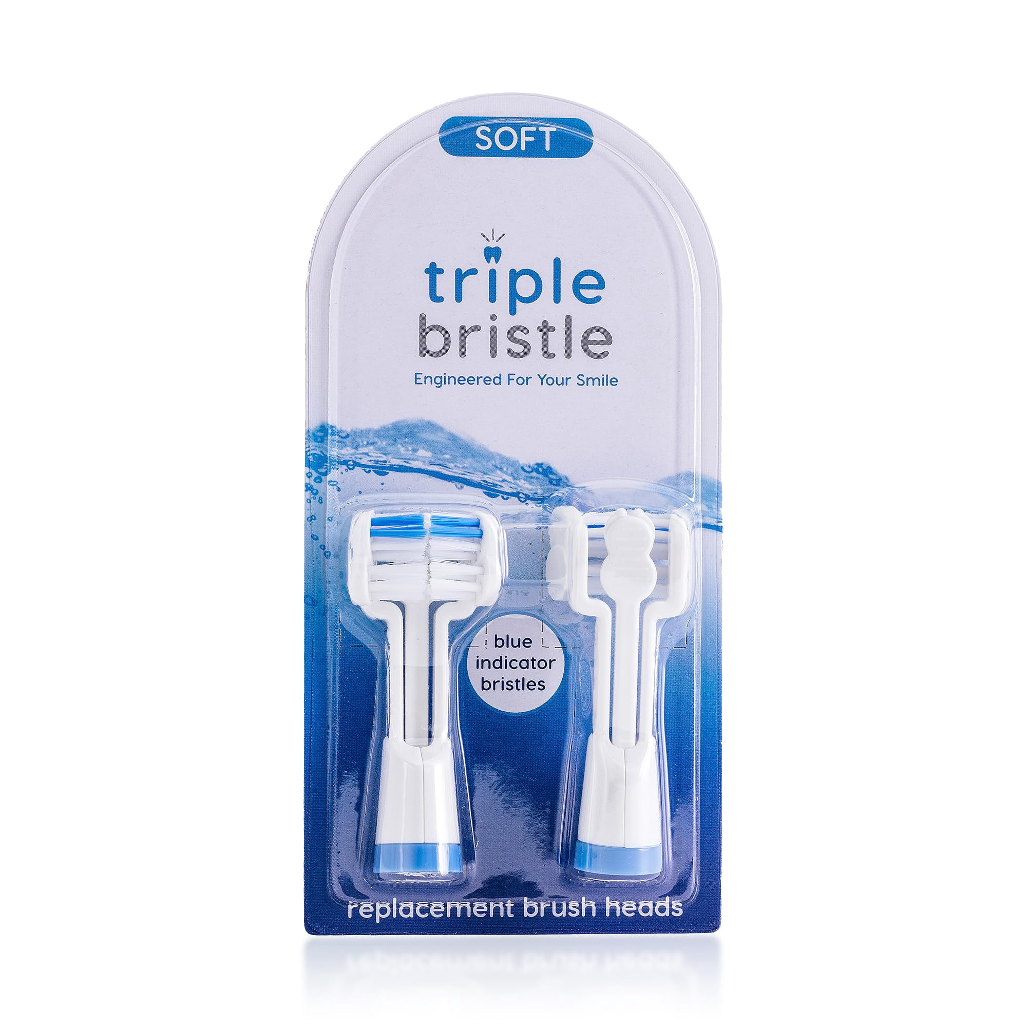 Triple Bristle Replacement Brush AIF9 Head Refills | Innovative 3 Head ...