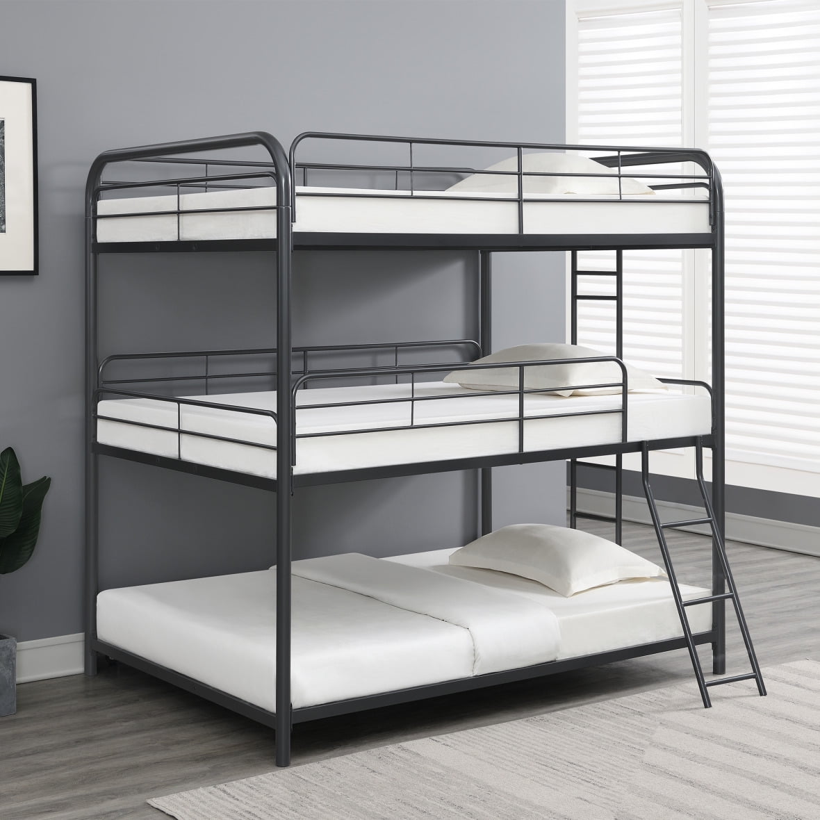 Customer reviews for Triple Bunk Bed, Full Over Full Over Full 3 Bunk ...
