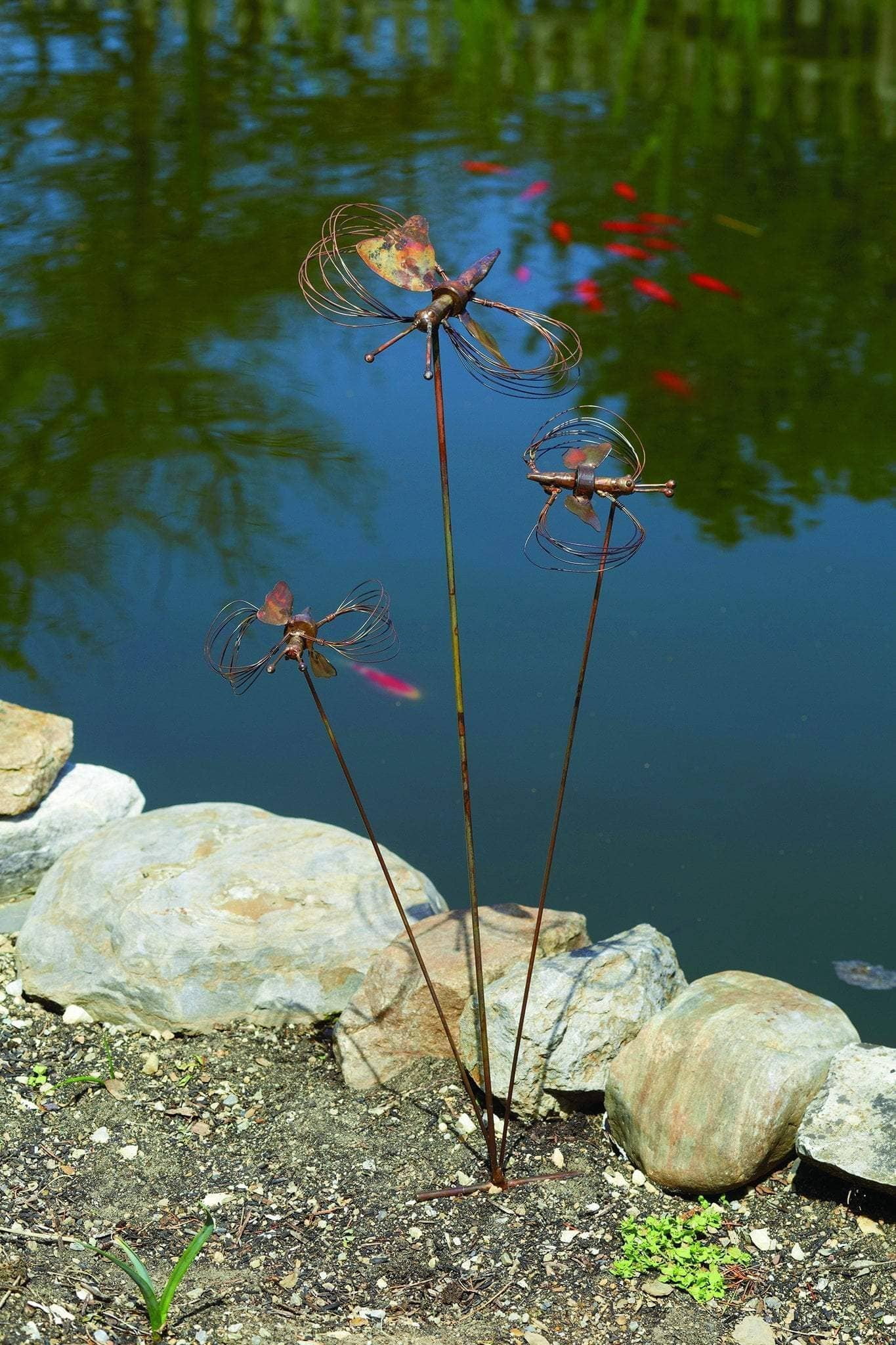Triple Butterfly With Spinning Wings Garden Stake - Walmart.com