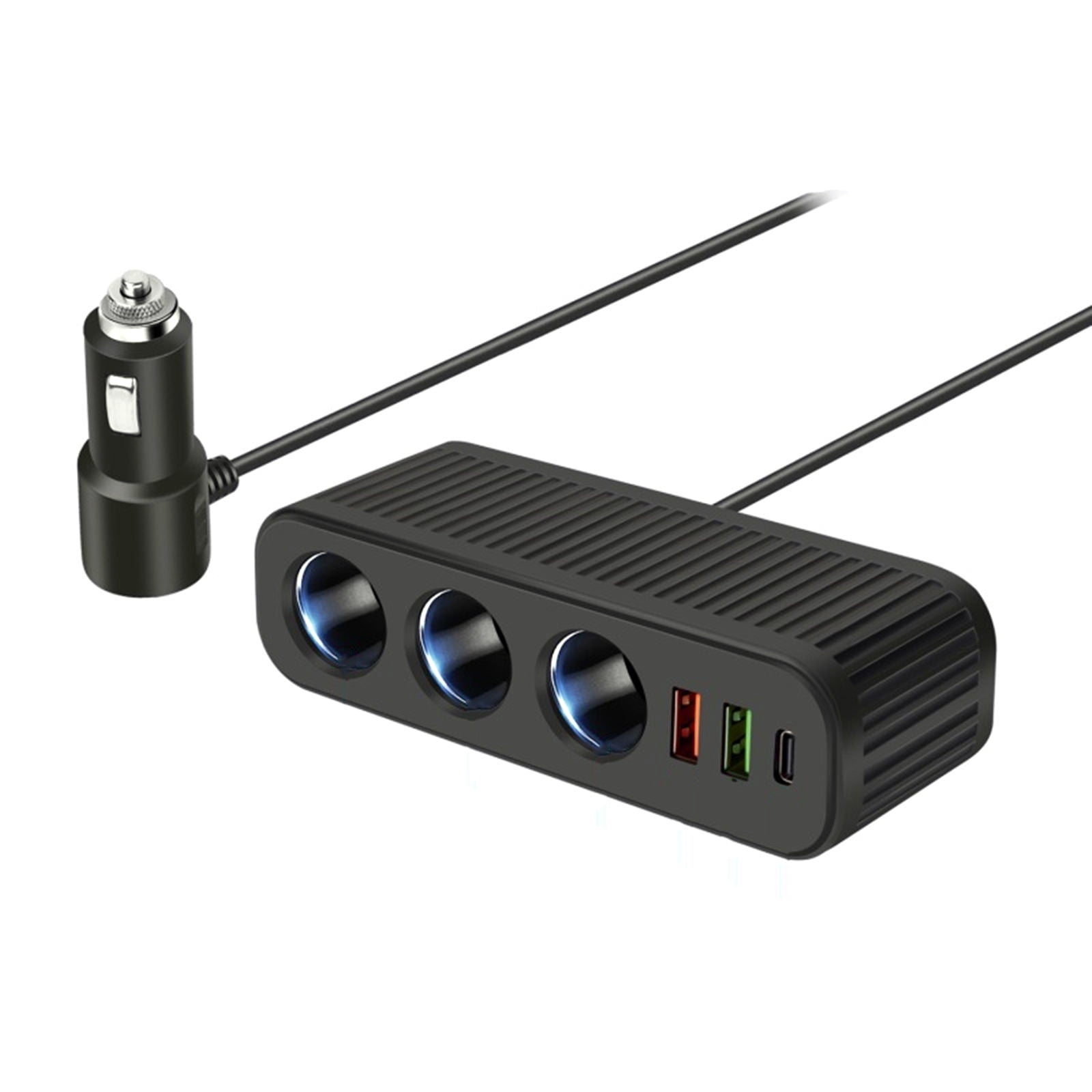 Triple Car Cigarette Lighter Splitter for Charging Converts One Socket ...