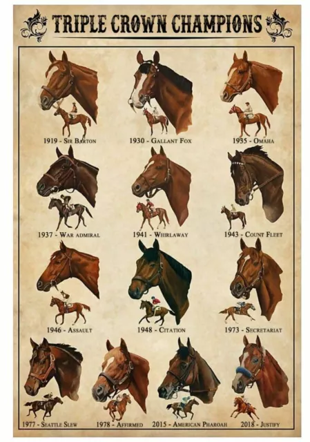 Triple Crown Champions Sir Barton Gallan Fox Omaha Waradmiral Must ...
