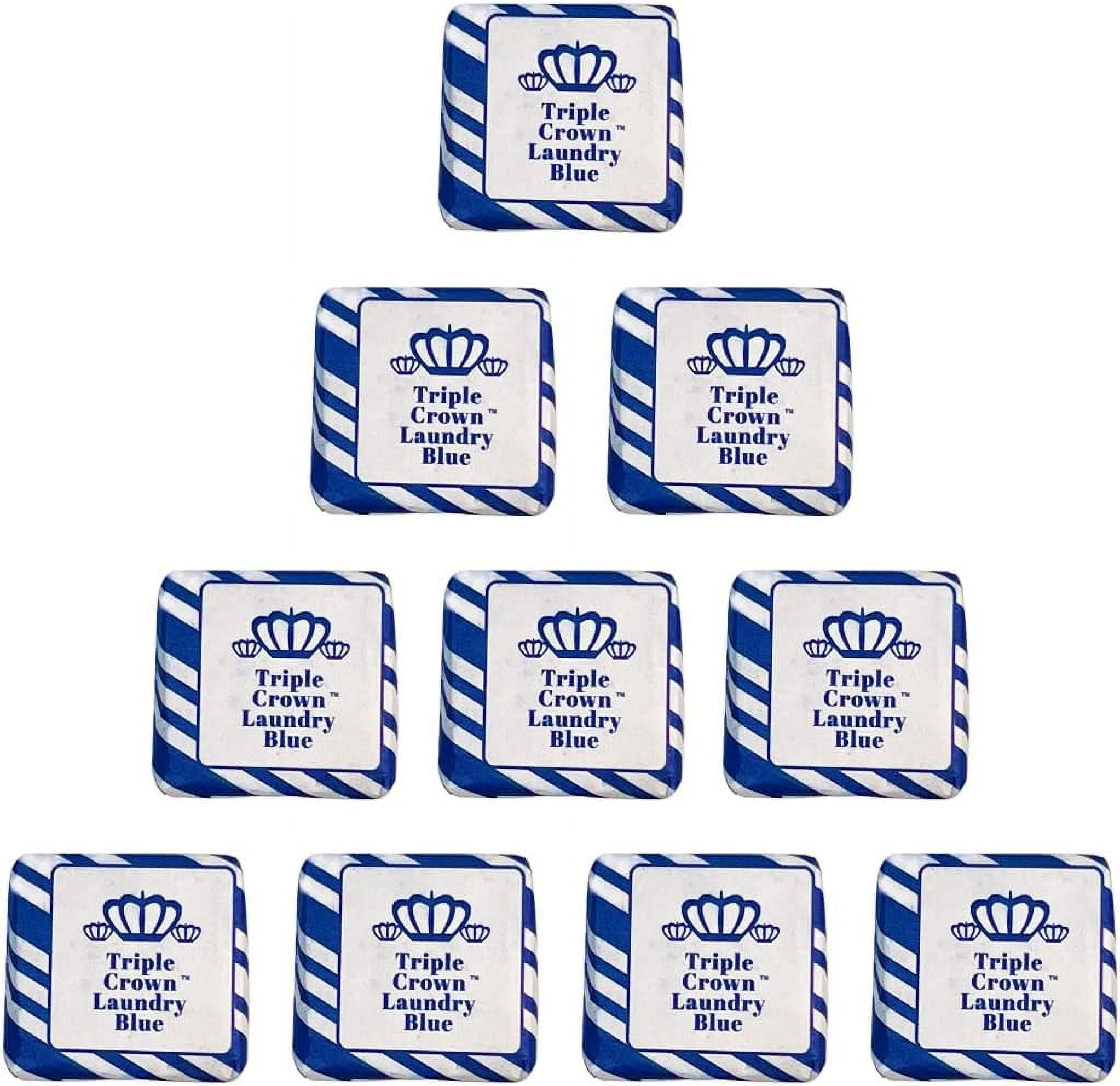 Triple Crown Laundry Blue Squares Whitener (Pack of 10 Tablets ...