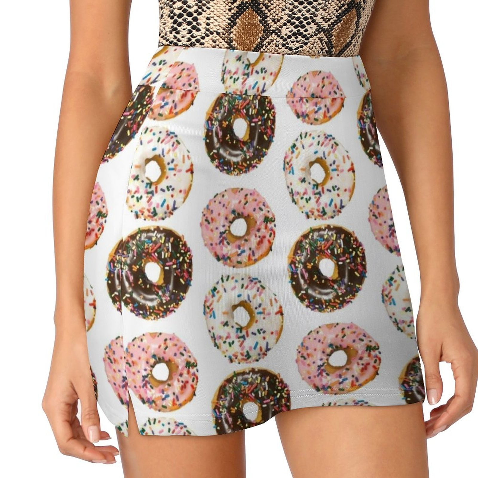 Triple Donut Stack Women's skirt With Hide Pocket Tennis Skirt Golf Skirts Badminton Skirts ...