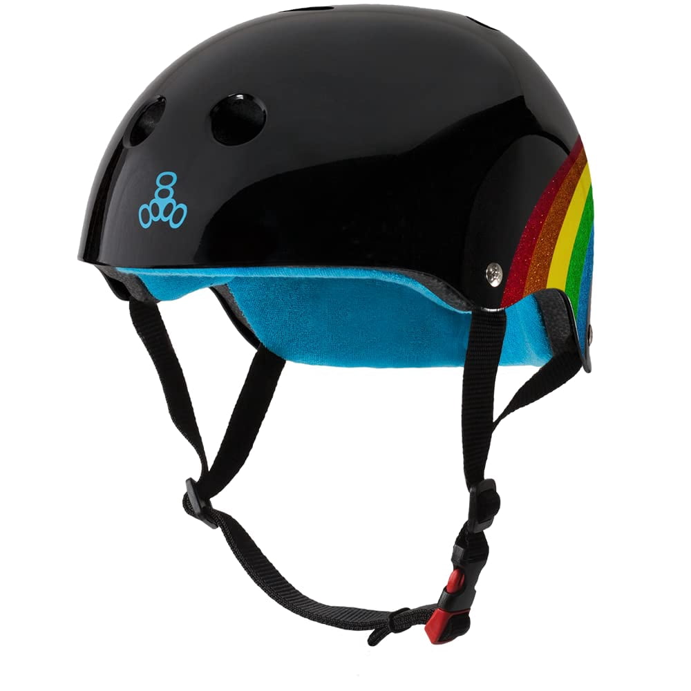 Triple Eight Certified Sweatsaver Extra Small / Small - Black / Rainbow ...