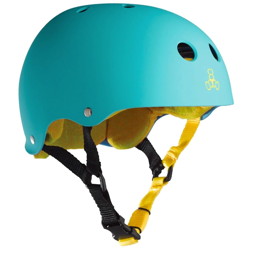 Triple Eight Helmet Teal Matte Yellow Large - Walmart.com