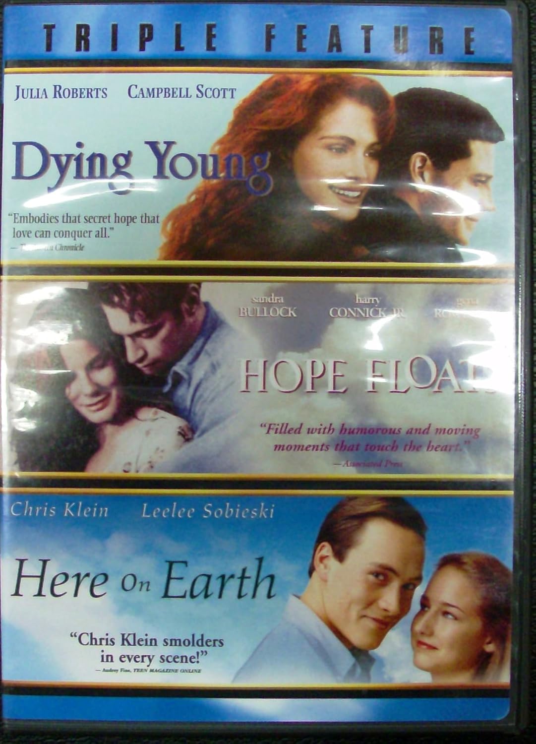 Triple Feature: Dying Young, Hope Floats and Here on Earth DVD NEW ...