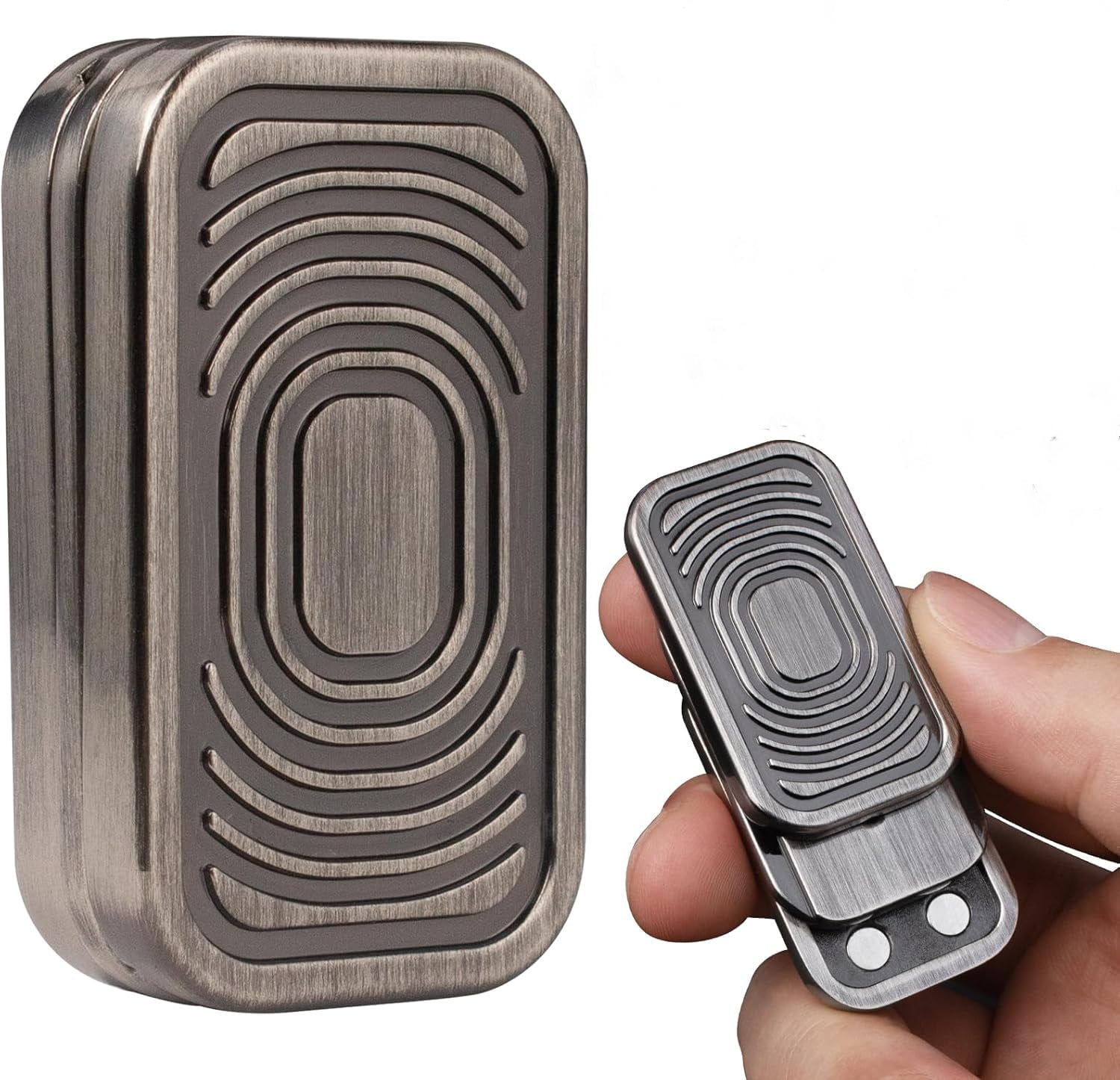 Triple Fidget Slider, Magnetic Metal Fidget Toys Adults Anxiety EDC ...