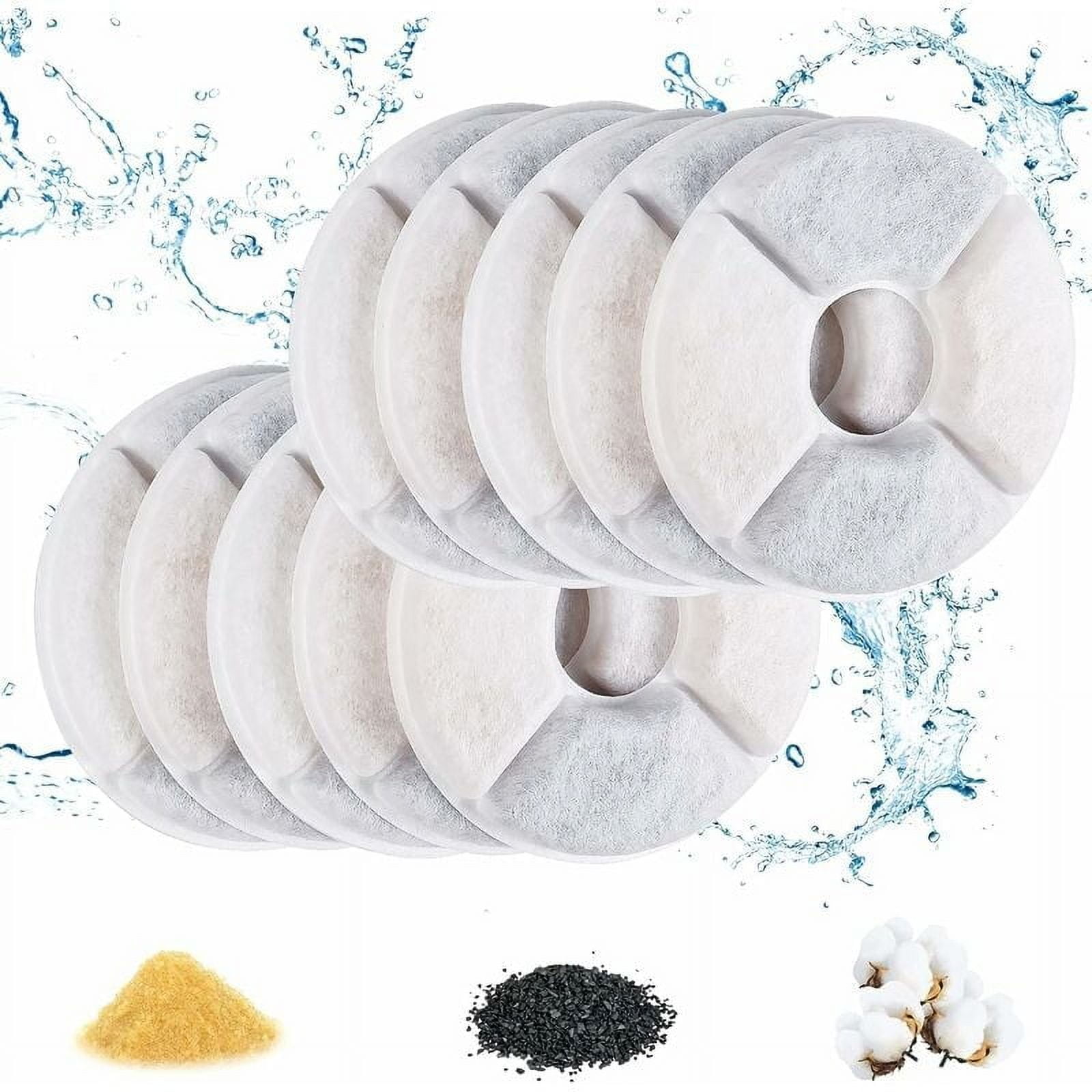 Triple Filtration Cat Water Fountain Filters, Advanced Filtration for 1 ...