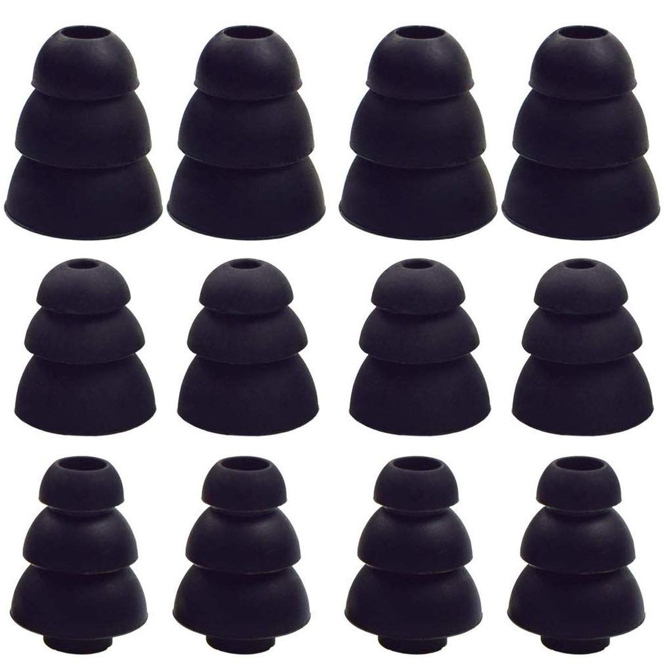 Triple Flange Noise Cancelling Eartips for 4mm-5mm Earbuds, 6 Pairs ...