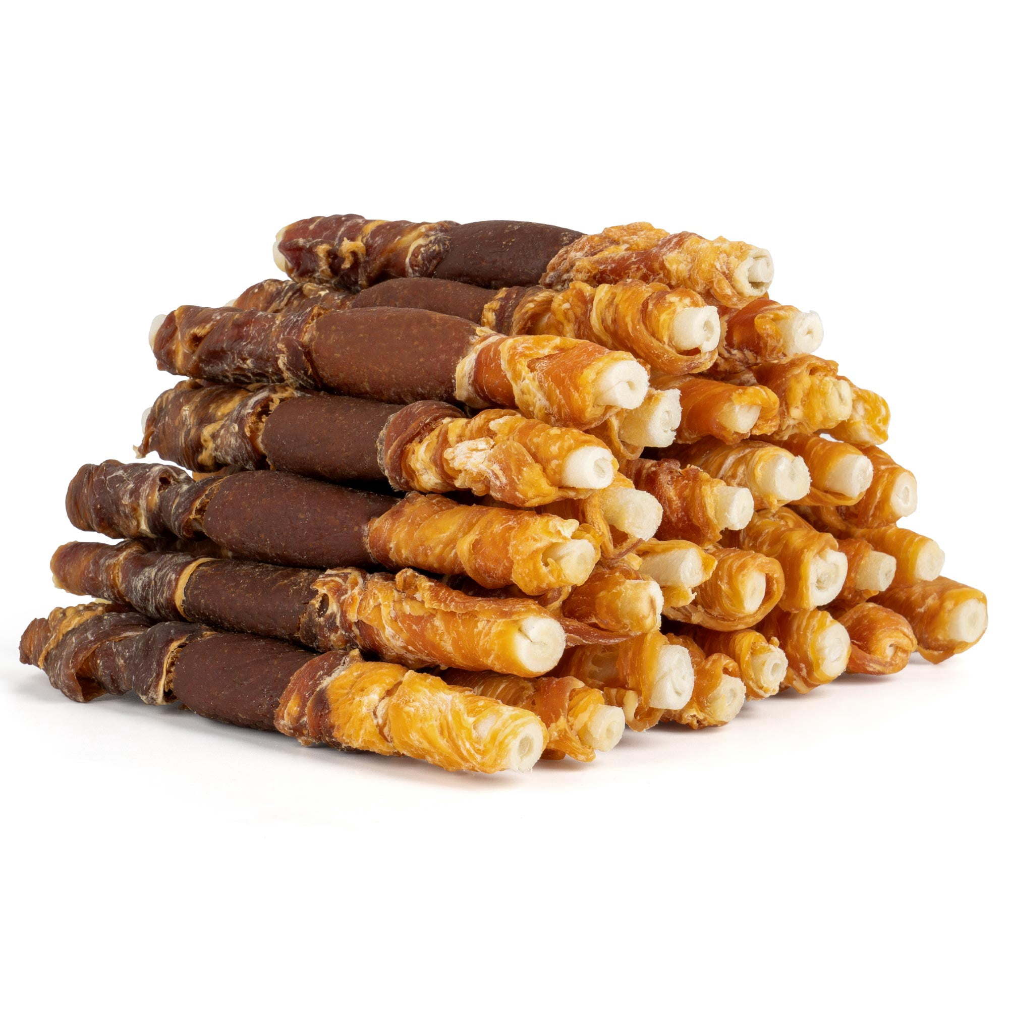 "Pet Paradise Triple Flavor 5"" Rawhide Dog Treats, Chicken Liver Duck ...