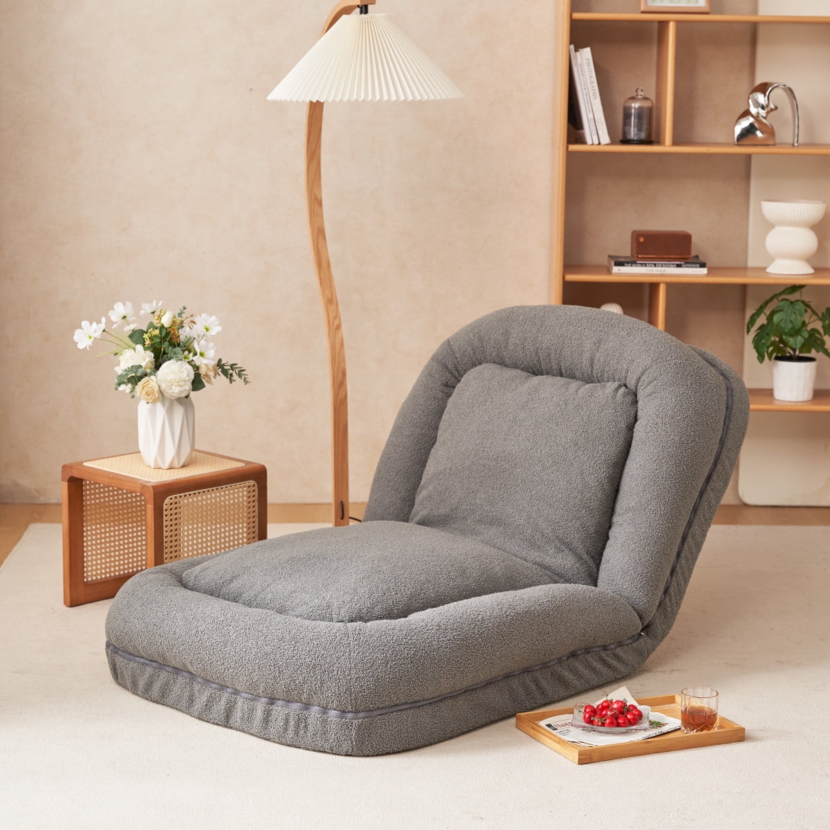 Triple Fold Down Sofa Bed with Adjustable Back, Adjustable Floor Couch ...