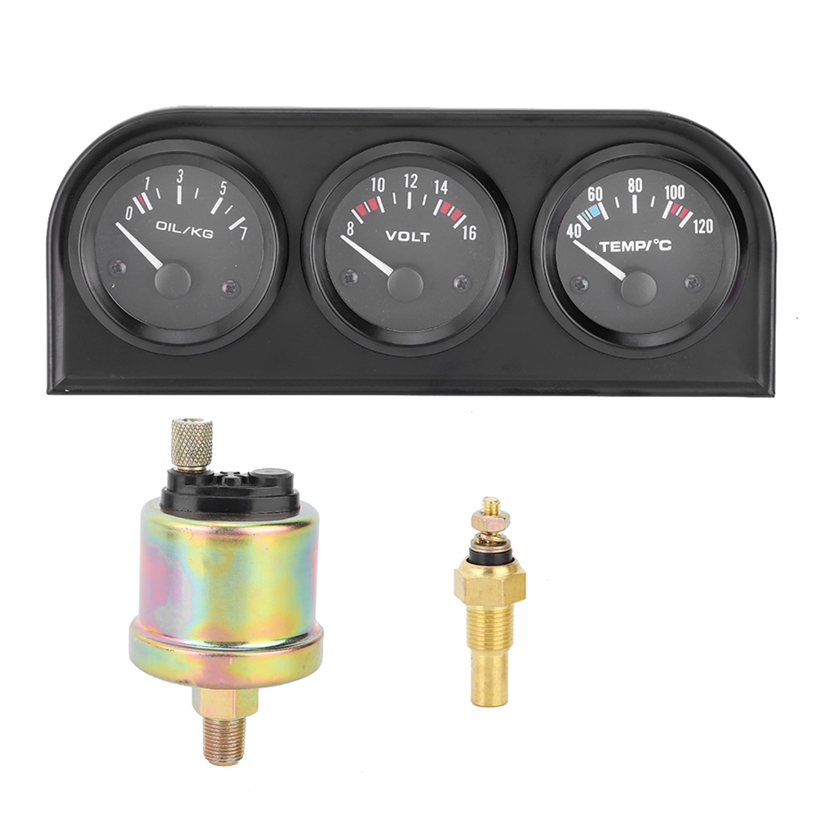 Triple Function Oil Pressure, Temperature, Voltage Gauge - Enhanced ...