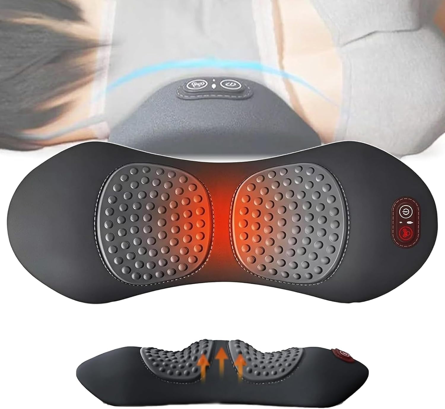 Triple Fusion Back Massager 3 in 1 Upadate Electric Lumbar Support ...