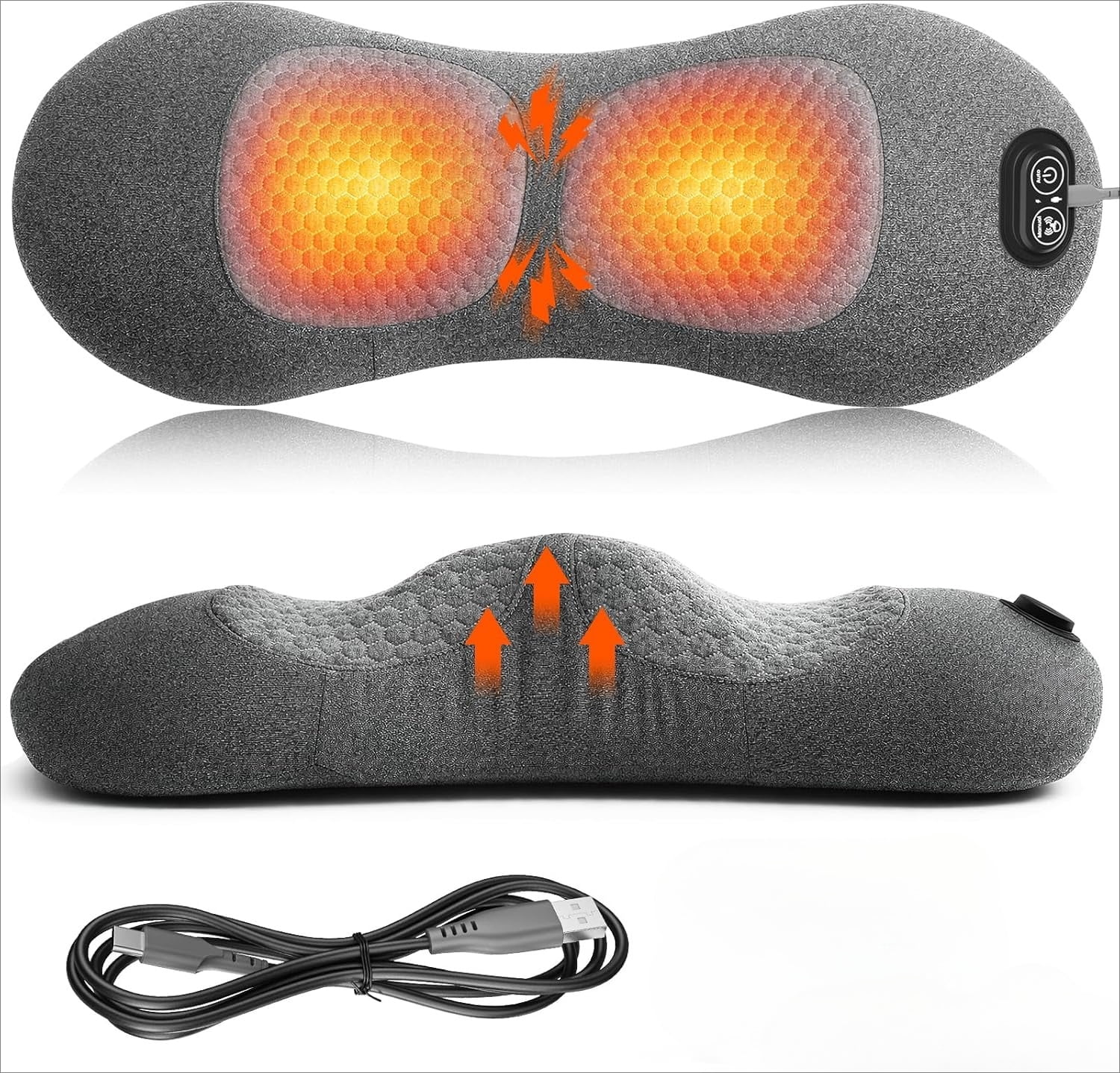 Triple Fusion Back Massager With Stretching, Vibration And Heat, 3-In-1 ...