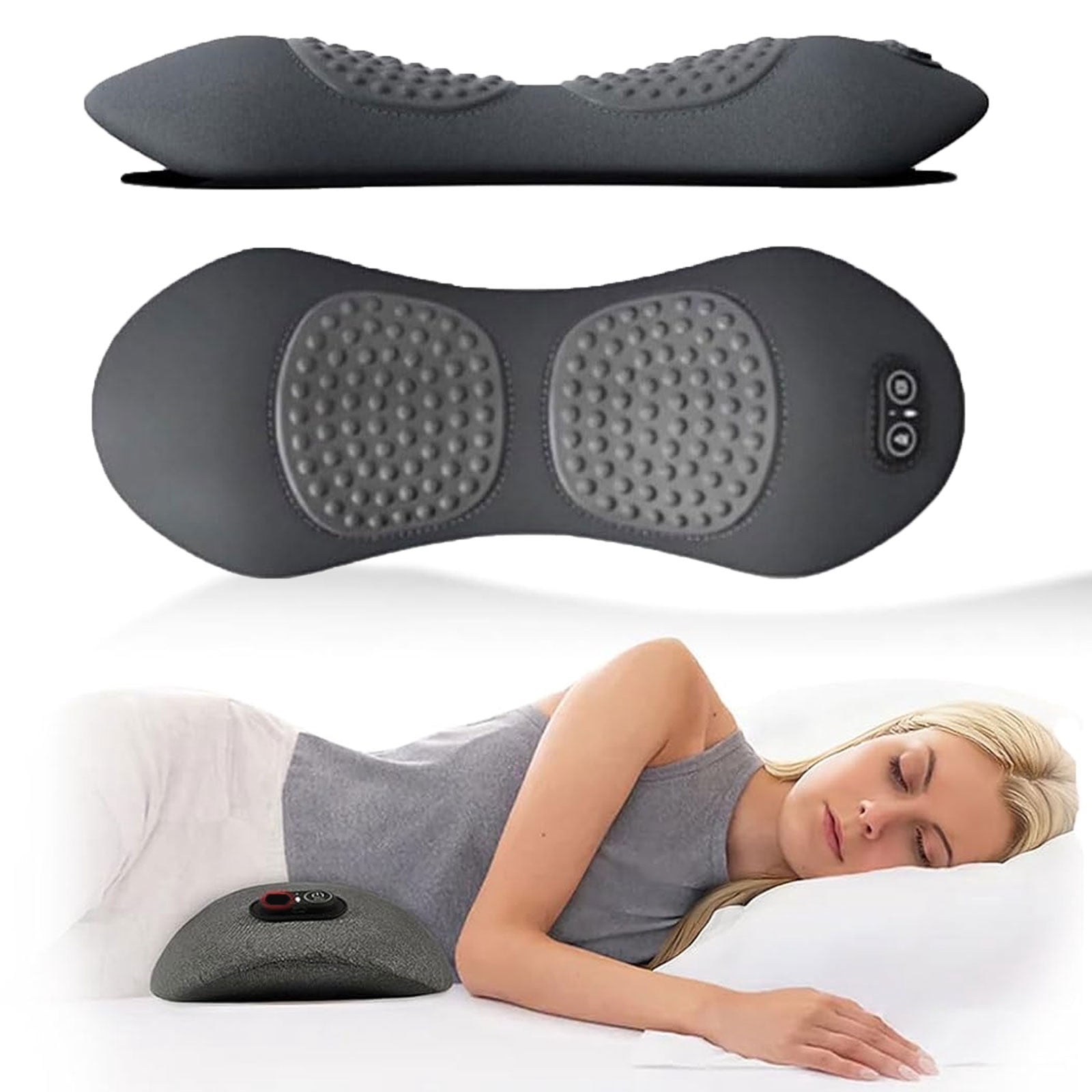 Triple Fusion Back Massager with Heat, 3 in 1 Back Massager for Neck ...