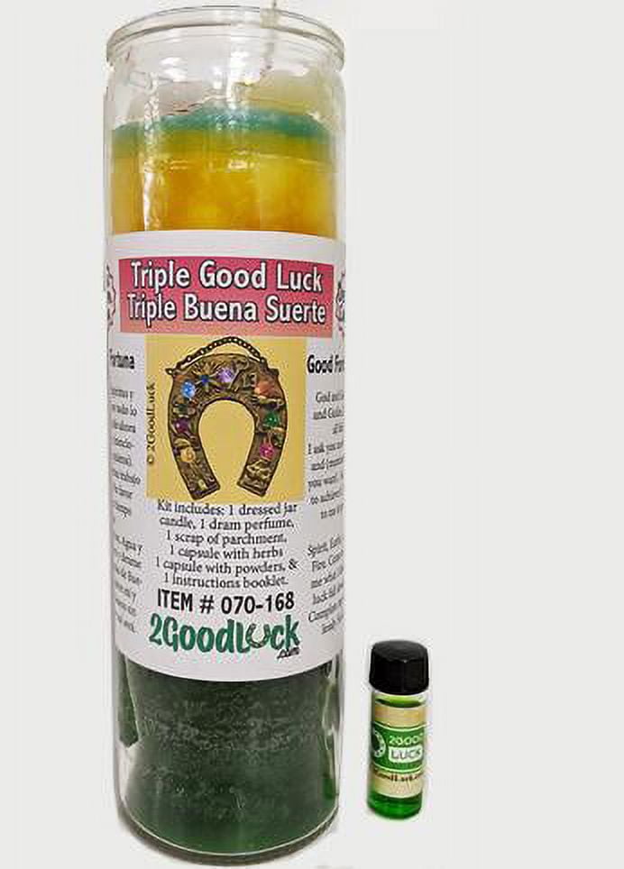 Triple Good Luck Dressed Candle Kit - Triple Suerte - Walmart.com