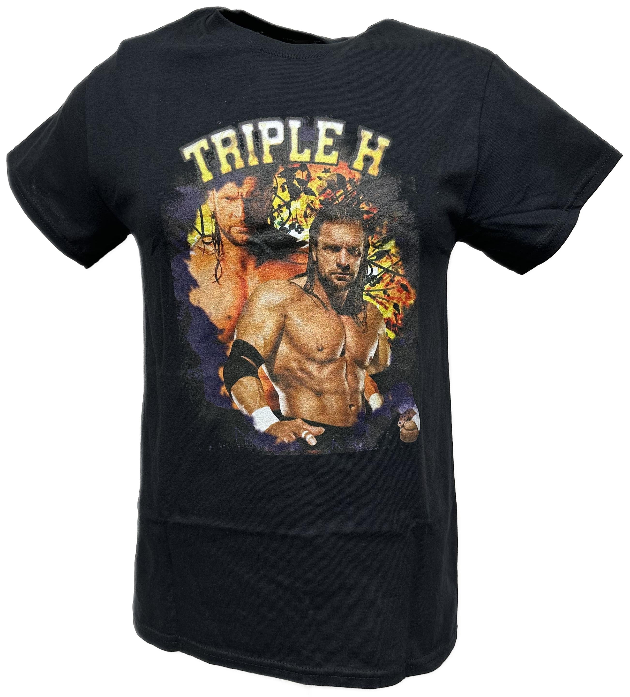 Triple H Fireball Mens Black WWE T-shirt - Walmart.com