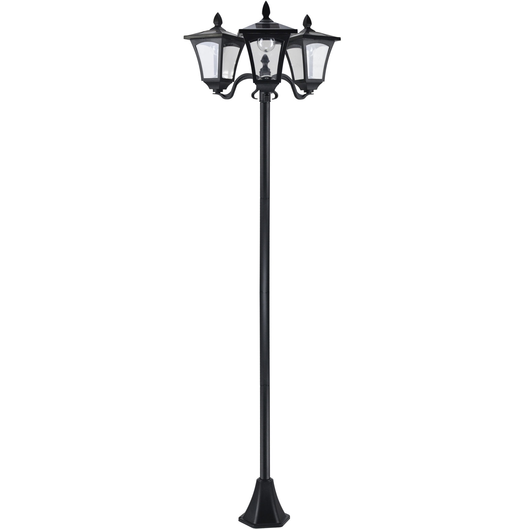 Triple-Head 72" Solar Light with Day-Night Sensor - Automatic Lighting ...