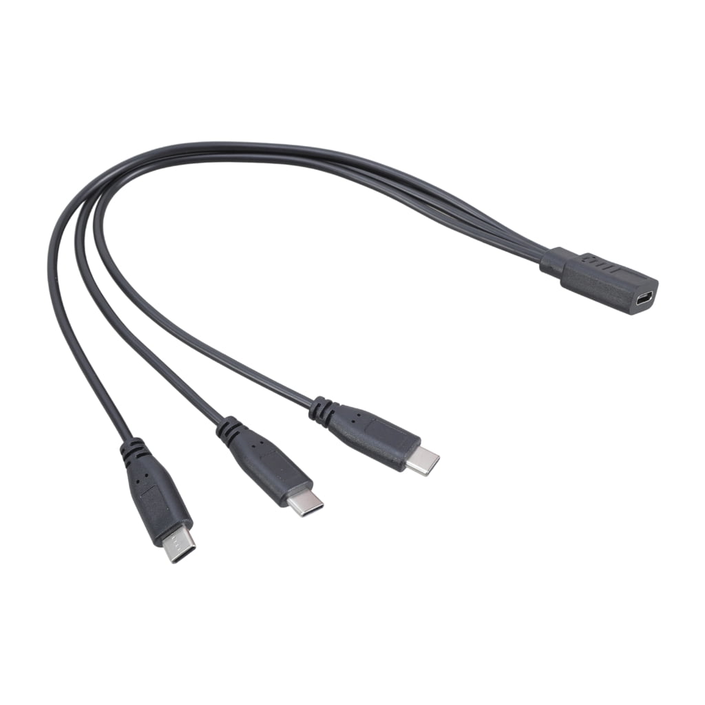 Triple Head USB Type C Charging Cord Splitter Upgrades for Phones Game ...