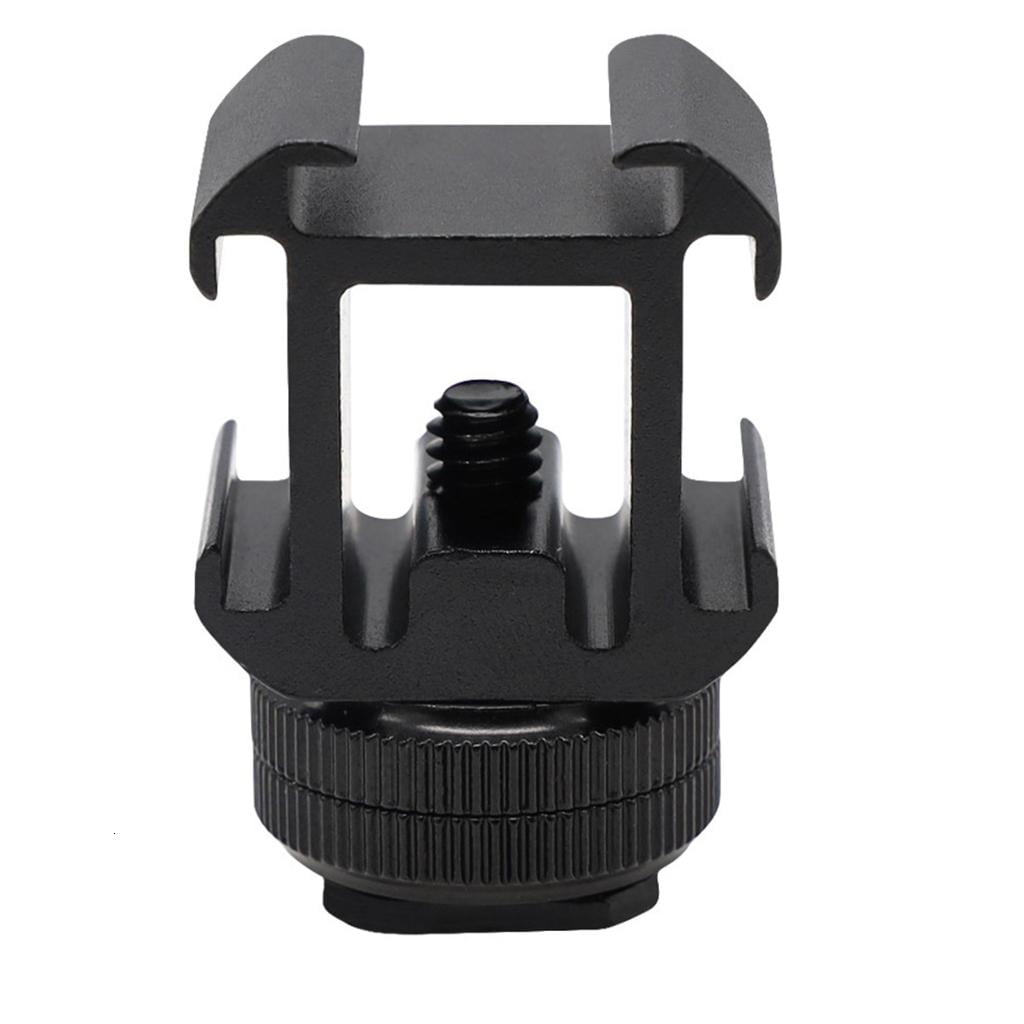 Triple Hot Shoe Mount Portable Triple Hot Shoe Base Bracket Metal ...