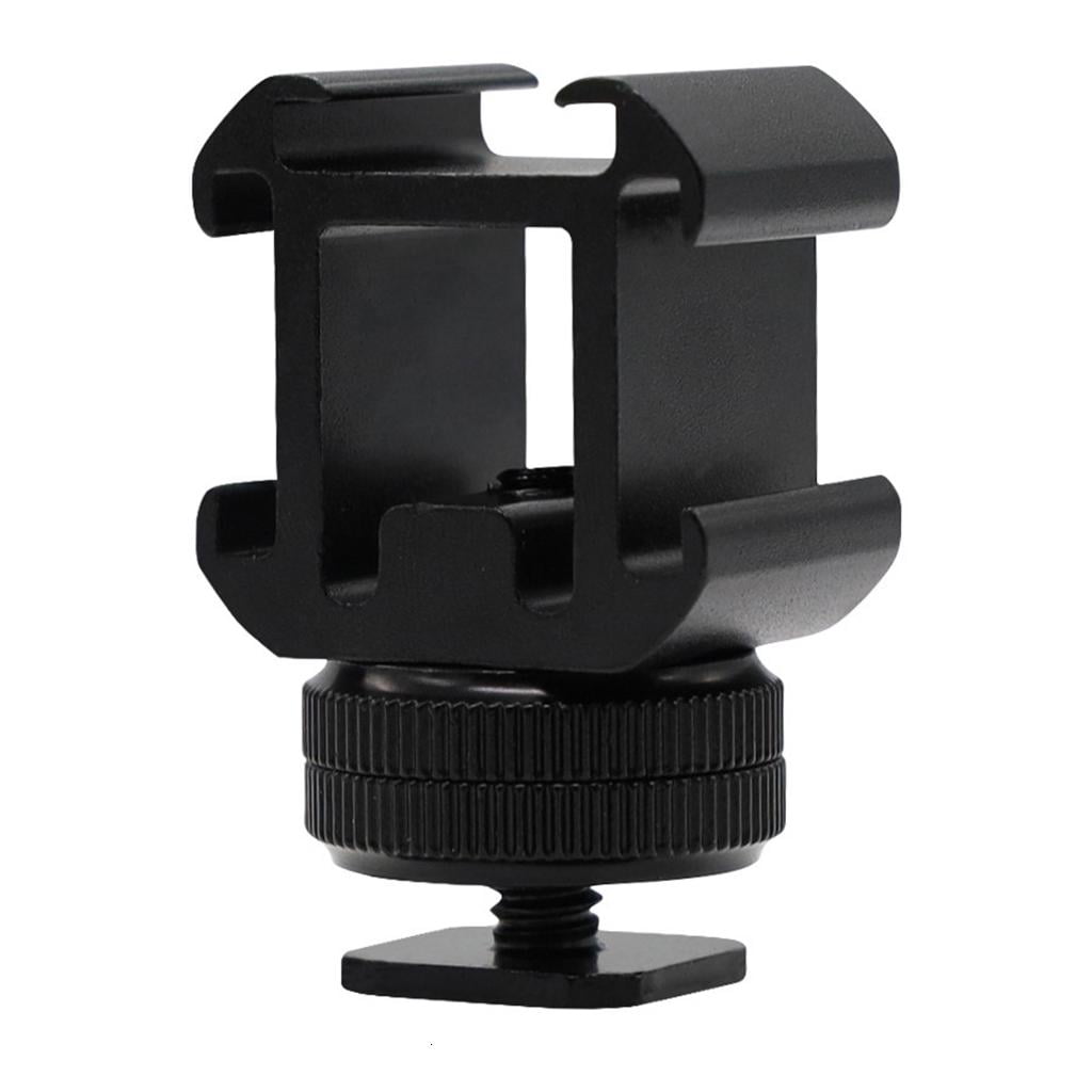 Triple Hot Shoe Mount Portable Triple Hot Shoe Base Bracket Metal ...
