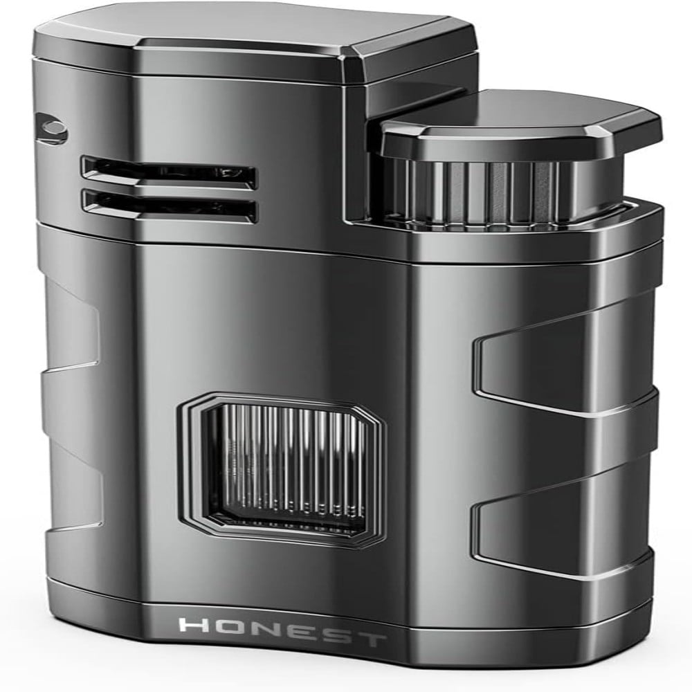 Triple Jet Flame Adjustable Lighter Windproof Gas Butane Refillable ...