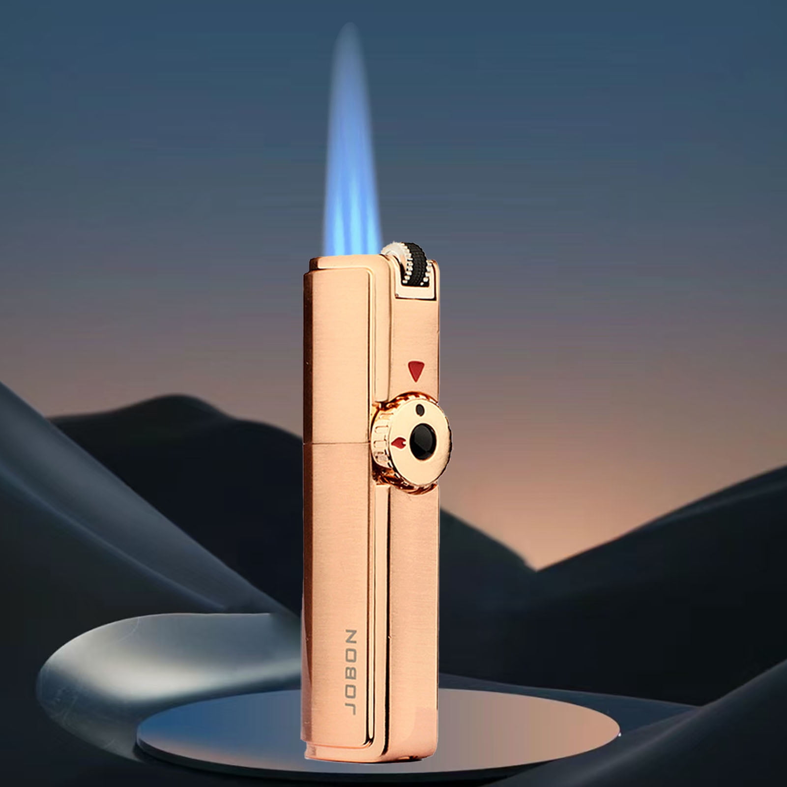 Triple Jet Windproof Blue Flame Lighter, Adjustable Flame Size ...
