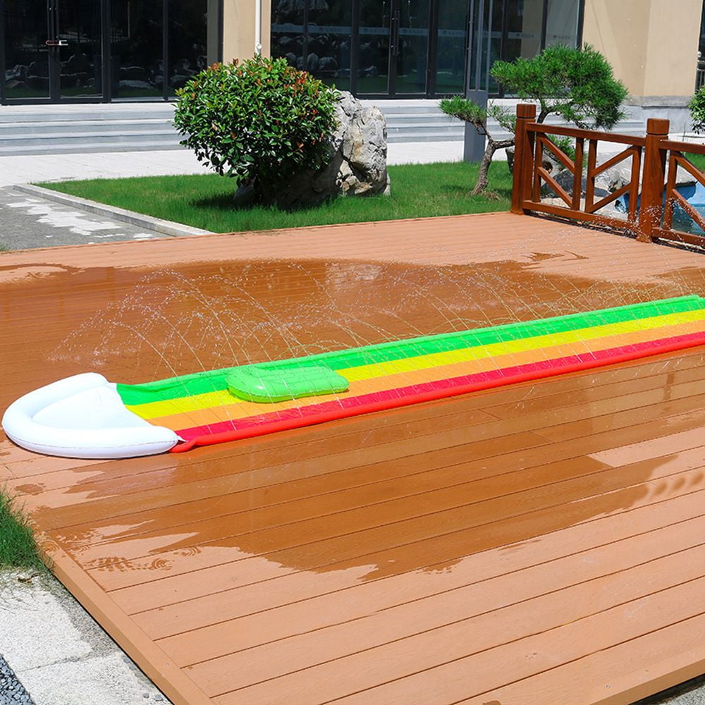 Triple Lane Slip Slides, 16 Feet Slip and Slide with Body Boards for ...