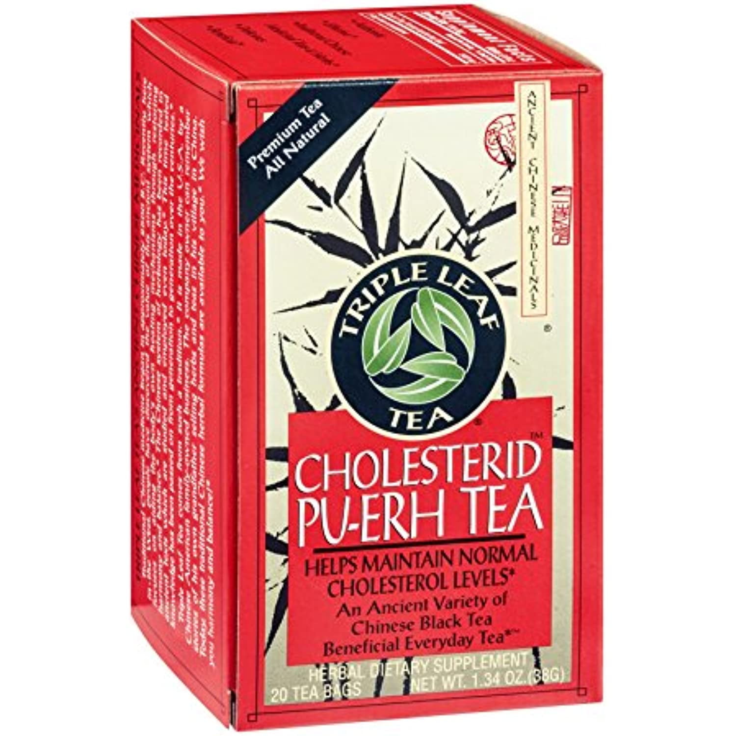 Triple Leaf Tea Cholesterid Tea (3X20 Bag) - Walmart.com